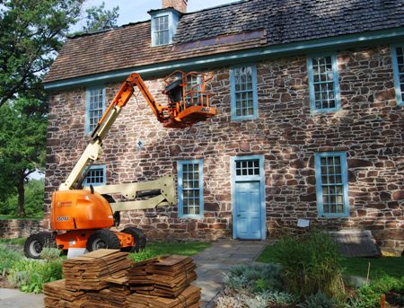 Graeme Park | The PHMC Begins Installing New Roof on the Keith House