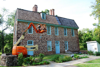 Graeme Park | Progress on the Keith House's New Roof